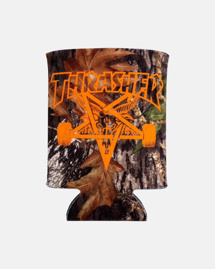 Thrasher Skategoat Koozie Camo Porta chela – Moda Subterránea